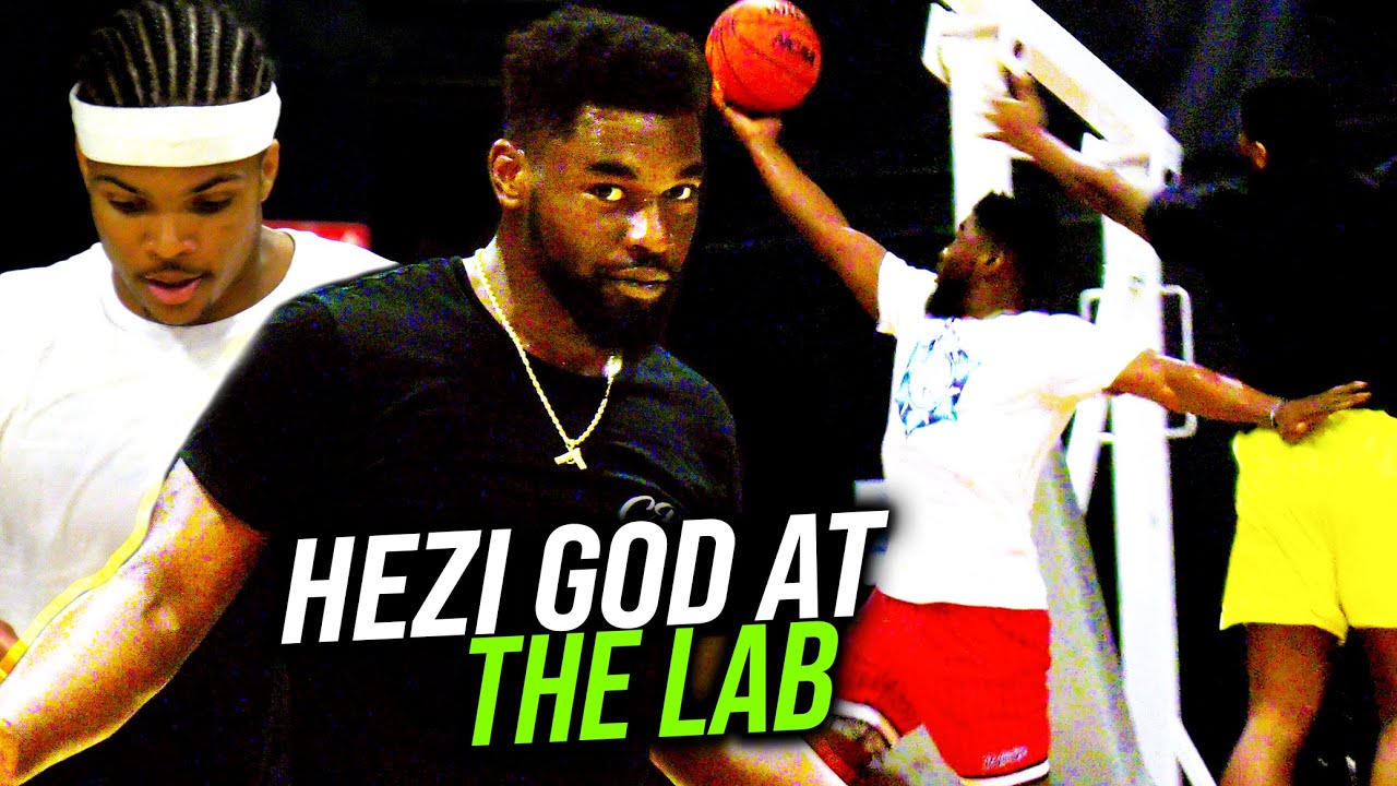 HEZI GOD Runs VS G-League & D1 COMPETITION - Late Night Pickup Hoops at ...