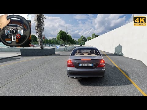 Mercedes C240 Drive in BeamNG 4K | Logitech G29