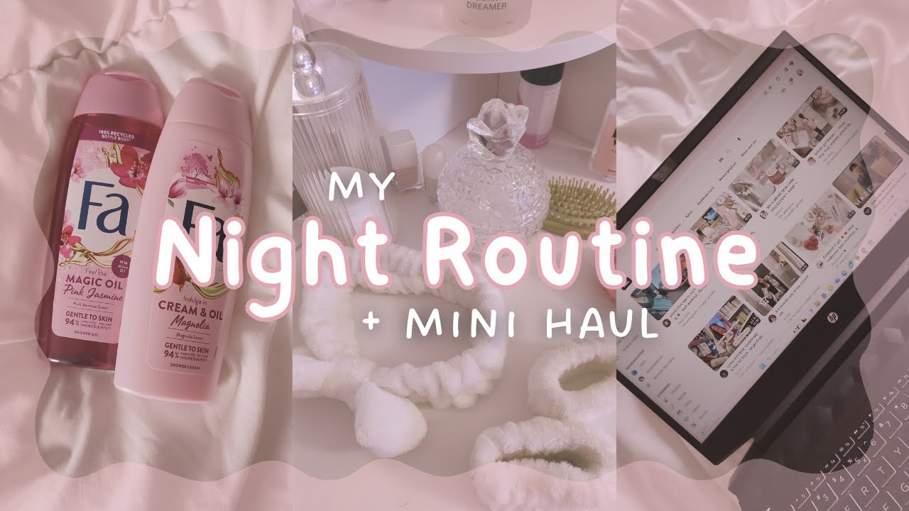 Realistic night routine | Selfcare night | Skincare, relaxation, haul ...
