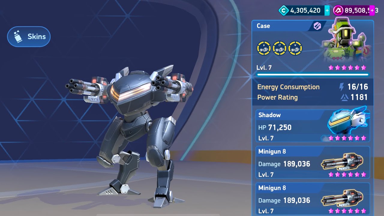 Minigun 8 | Mech Arena - YouTube