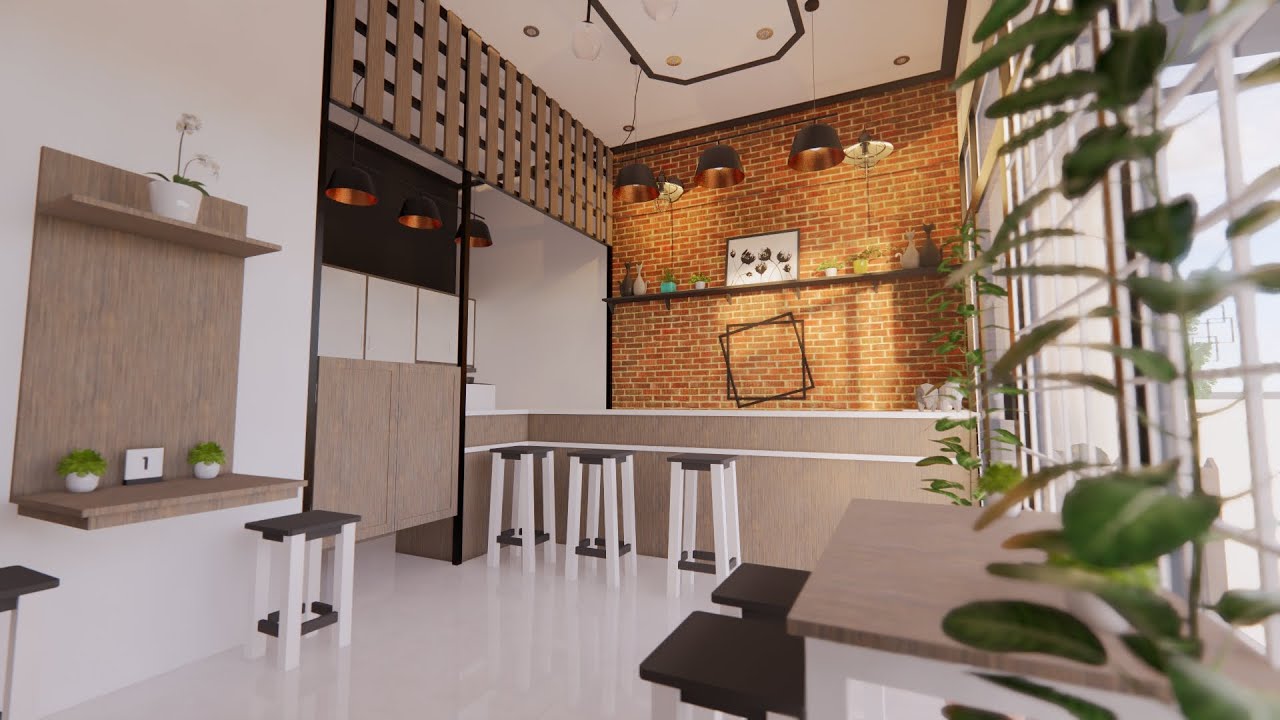 Makeover Ruko Jadi Cafe Minimalis - YouTube