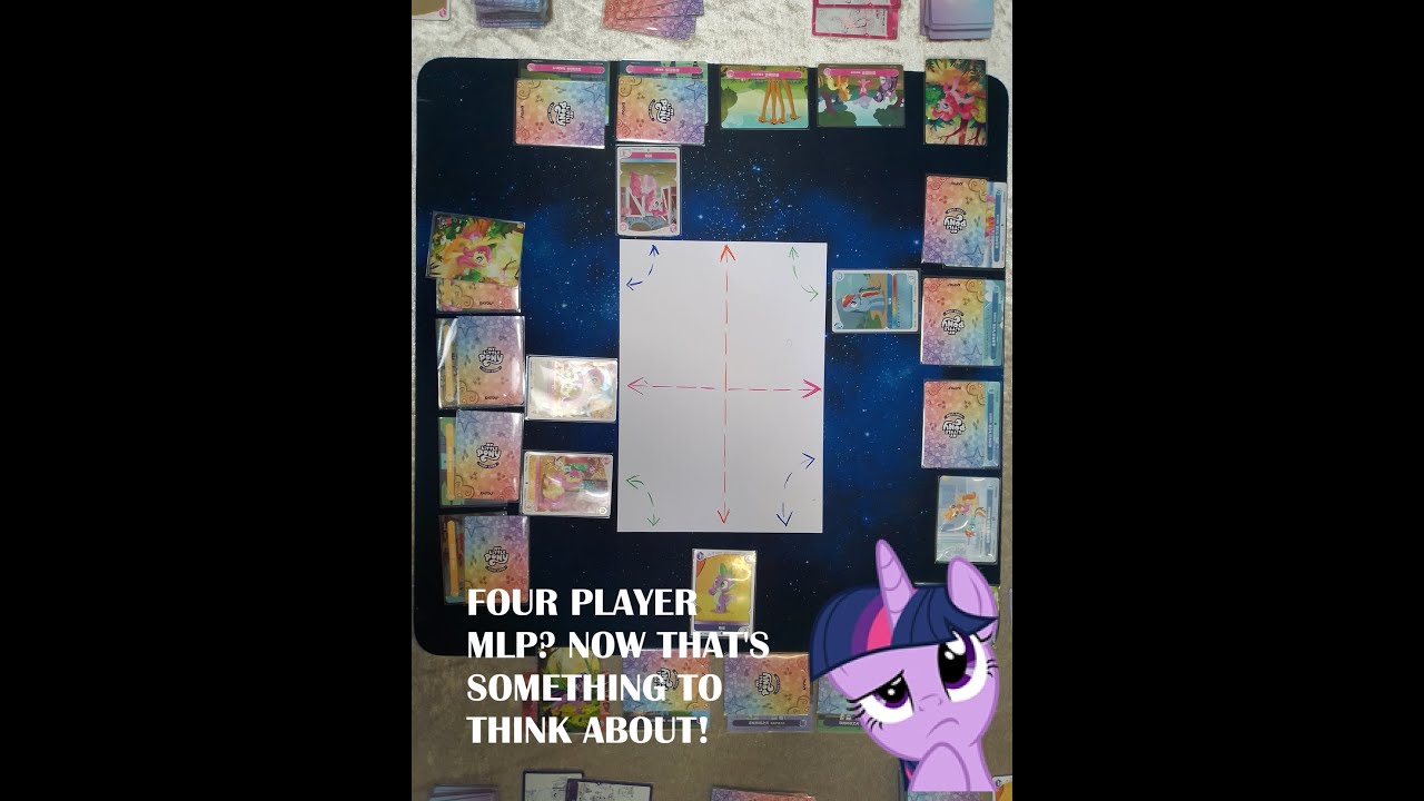 A four player (unofficial) format for the my little pony card game ...