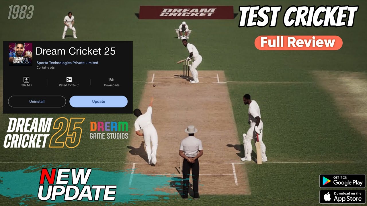 DREAM CRICKET 25 BIG Mega Update | Best Update 😍 | Test Match & New ...