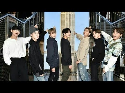 190521 BTS 방탄소년단 Visited The Empire State Building New York City Before ...