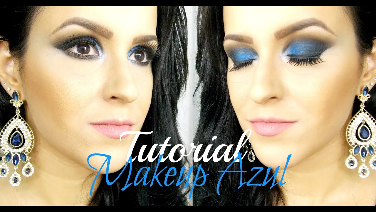 Tutorial Makeup Azul - Por Suelenmakeup - YouTube