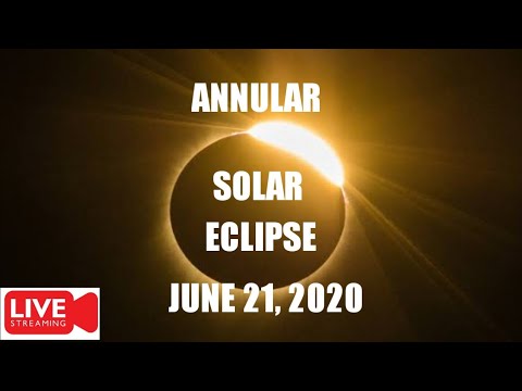 SOLAR ECLIPSE||JUNE 21,2020|| THE ANNULAR SOLAR ECLIPSE VIRAL LIVE ...