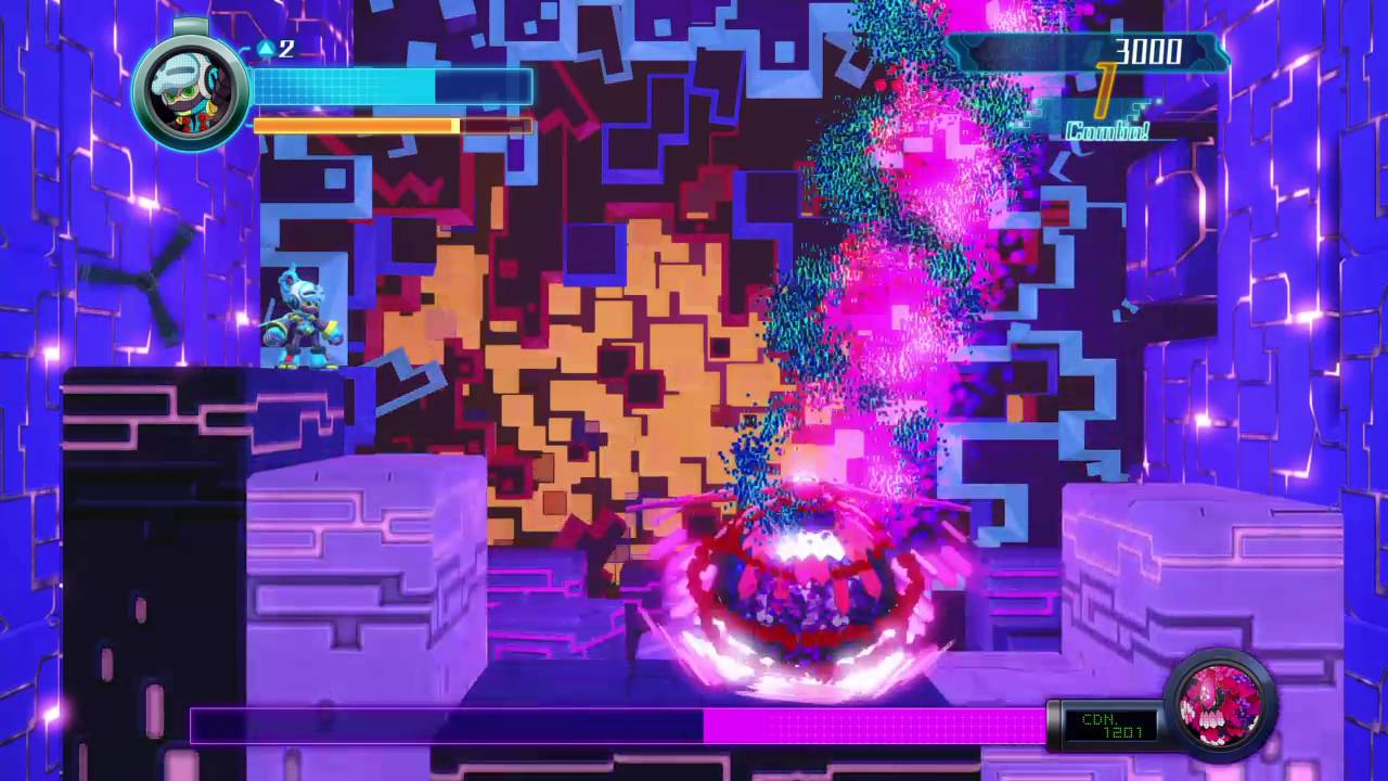Mighty No. 9 : Final Boss Fight Trinity - YouTube