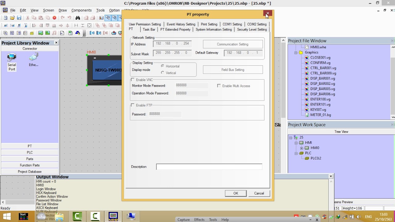EP1 การใช้ touch screen omron ต่อกับ PLC omron - YouTube