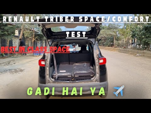 RENAULT TRIBER SPACE & COMFORT TEST | GADI HAI YA ️ | PRACTICALITY OF 7 ...
