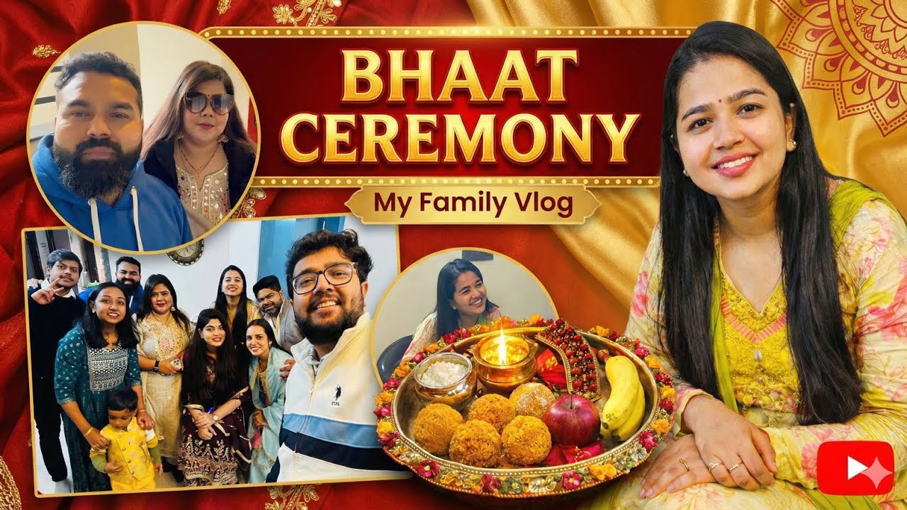 Bhaat Ceremony Turned Full-On Celebration 💃 | #bhaatgeet #bhaatmayra# ...