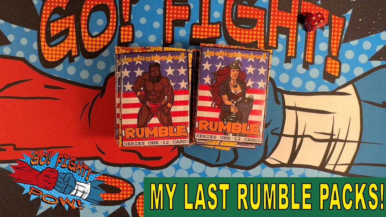 Opening my last Packs! Go Fight Pow Rumble Card Random Break - Trading ...