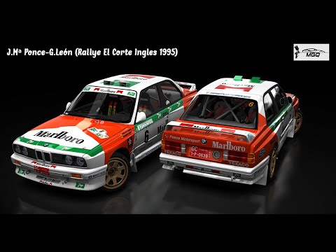 José María Ponce - Gaspar León (BMW M3 E30) | Rallye El Corte Inglés 1995 - YouTube