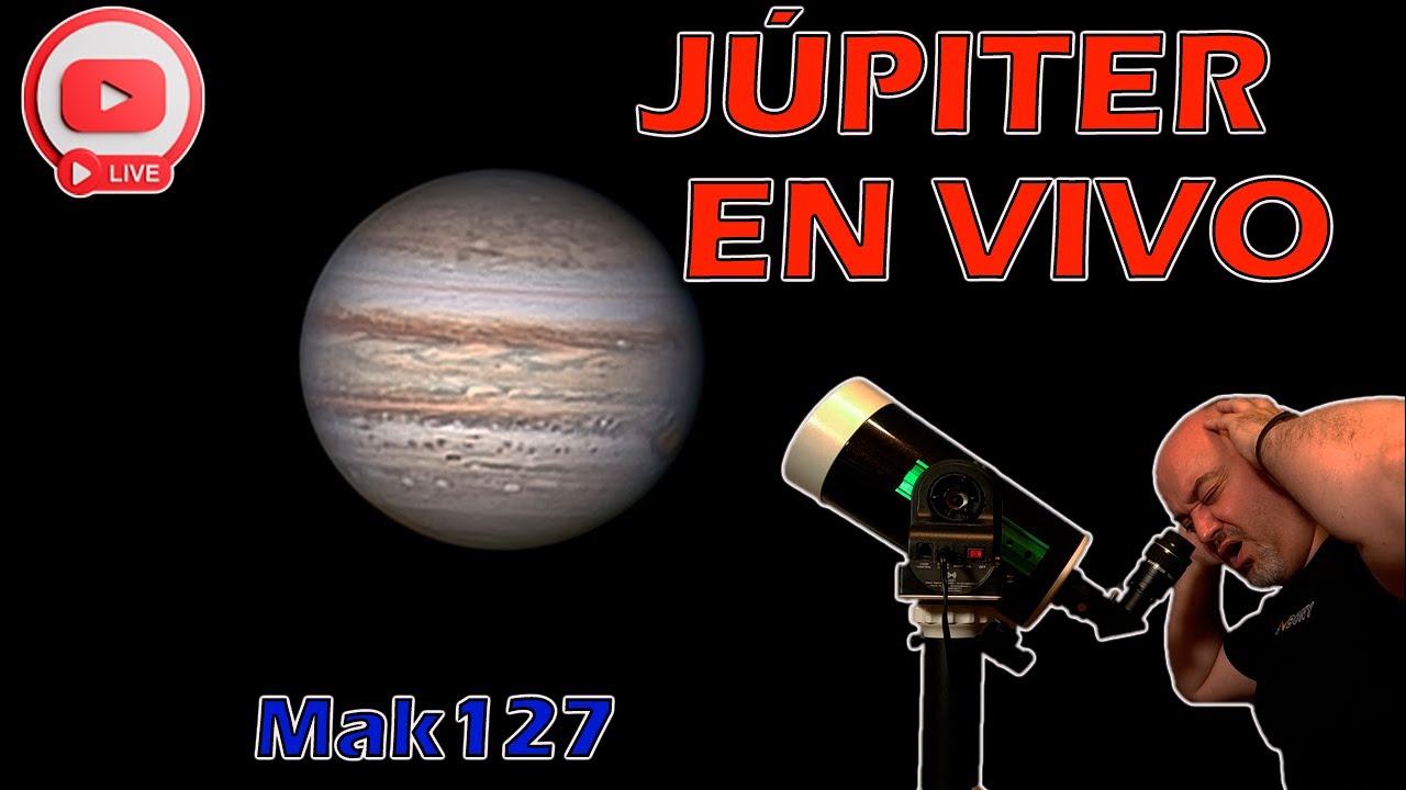 Júpiter en directo a través de telescopio / Live Streaming Jupiter - YouTube