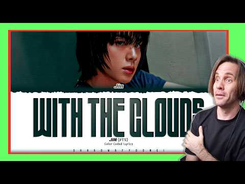 JIN (BTS) – With The Clouds (Lyrics) | His Voice Is BEAUTIFUL 💜☁️ | 1st Time Reaction