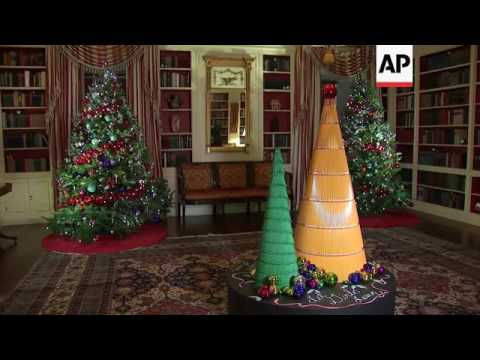 Michelle Obama Shows Off Final WH Holiday Decor - YouTube