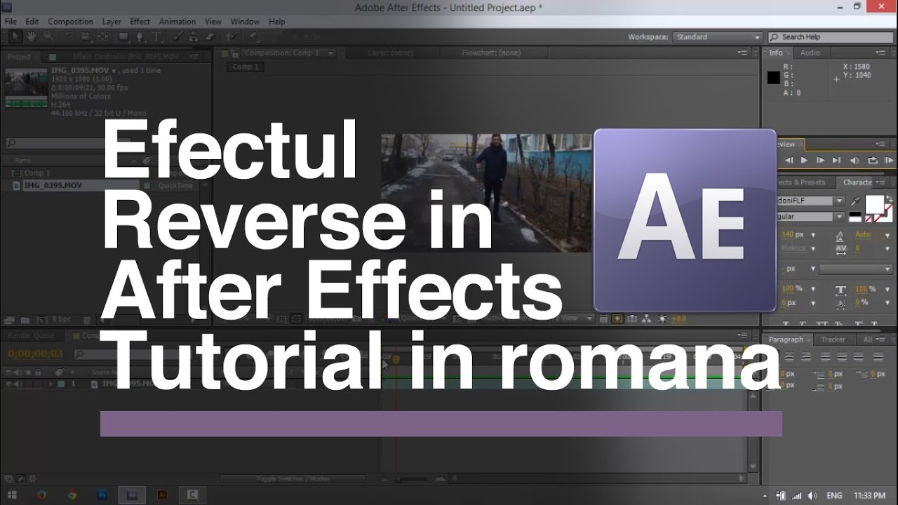 Tutorial: Efectul Reverse Time Video in After Effects - YouTube