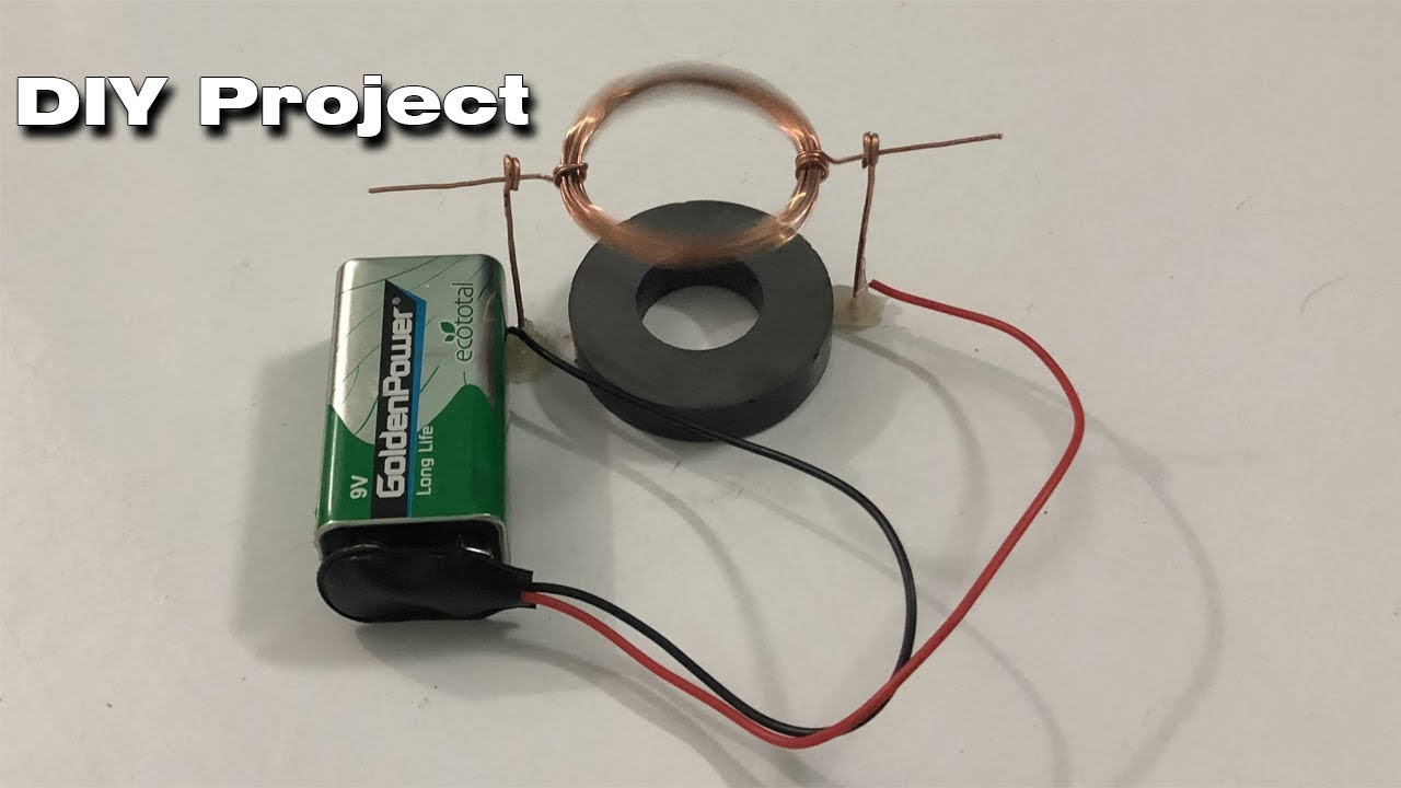 Amazing DIY DC Motor From Magnet, DIY Project Homemade - YouTube