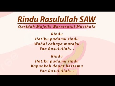 WM - QOSIDAH RINDU RASULULLAH VERSI MUGHROM. - YouTube
