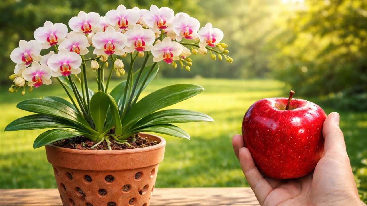 Just One Apple! Orchid Roots Grow Explosively, Leaves Become Thick and ...