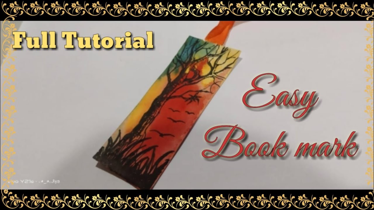 easy book mark making//by Joy art - YouTube