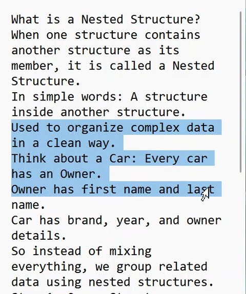 C Nested Structures Explained Simply | Struct Inside Struct - YouTube