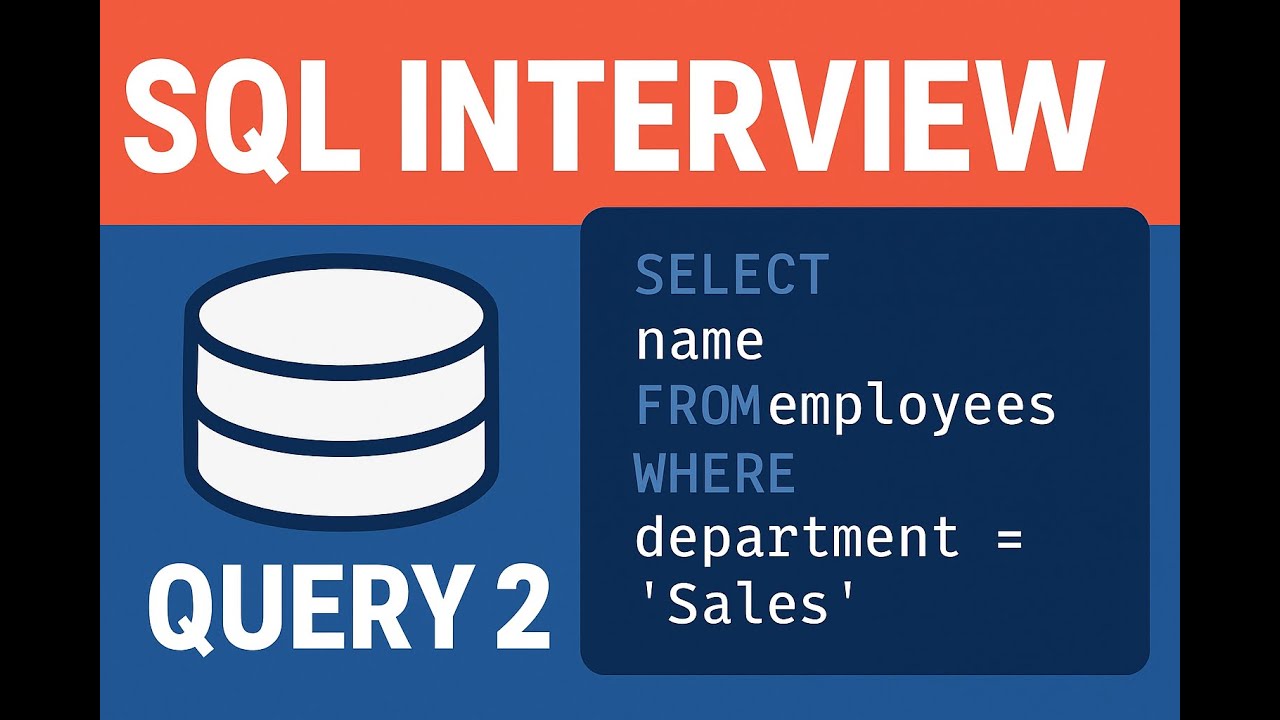 SQL INTERVIEW QUERY 2 | FIND TOP PERFORMER BY DEPARTMENT BASED ON LAST ...