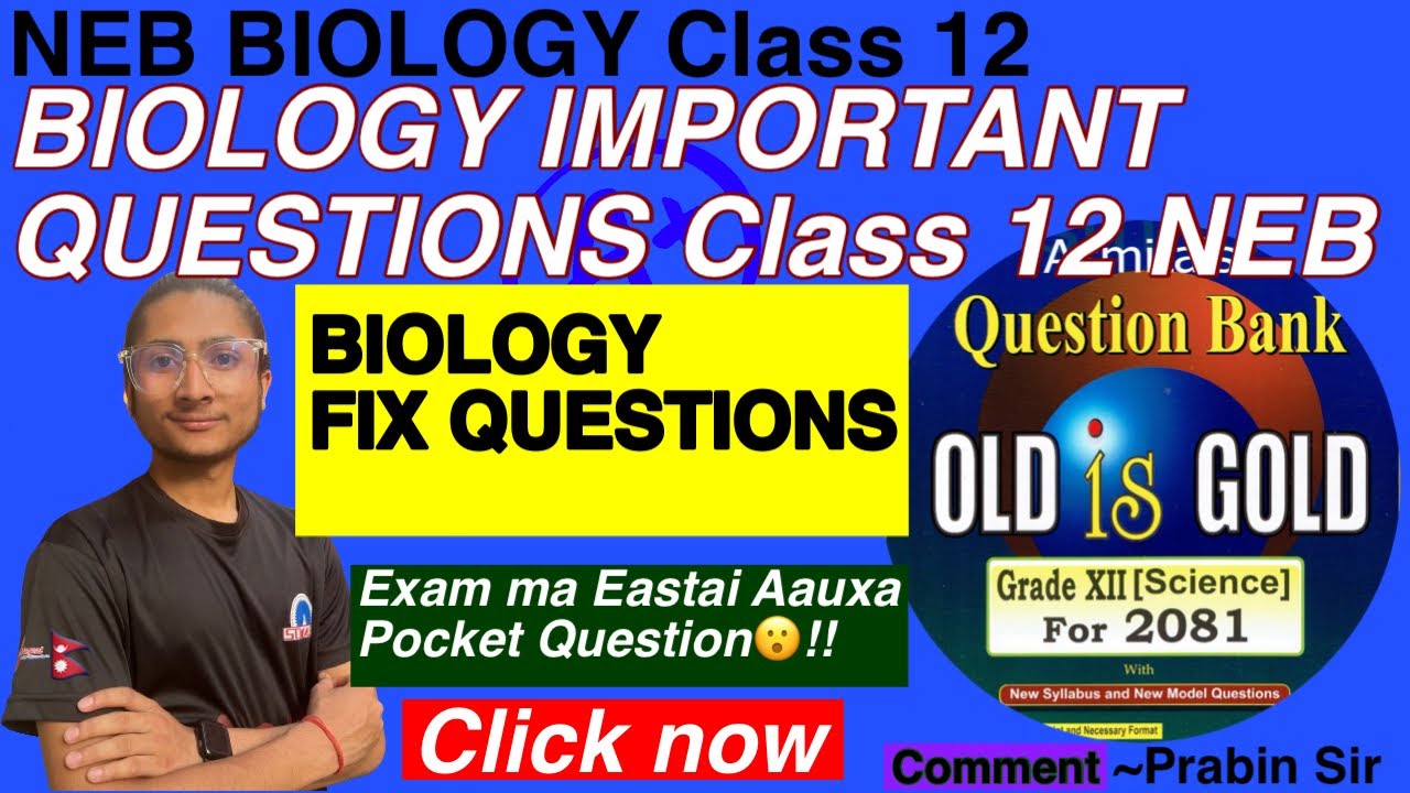 biology important questions class 12 neb | important questions of ...