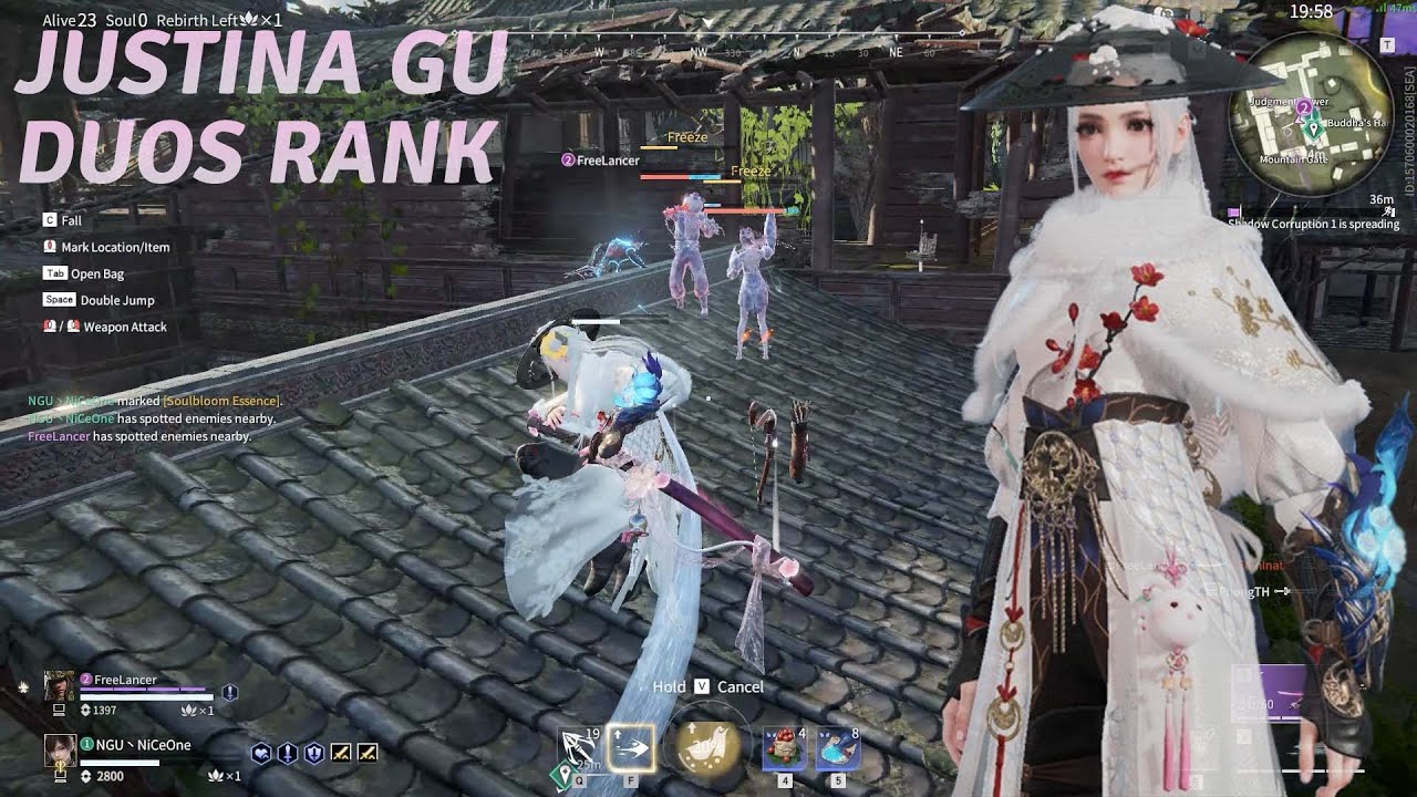 JuStina Gu Duos Rank Naraka Gameplays Ep.244 #narakabladepoint # ...