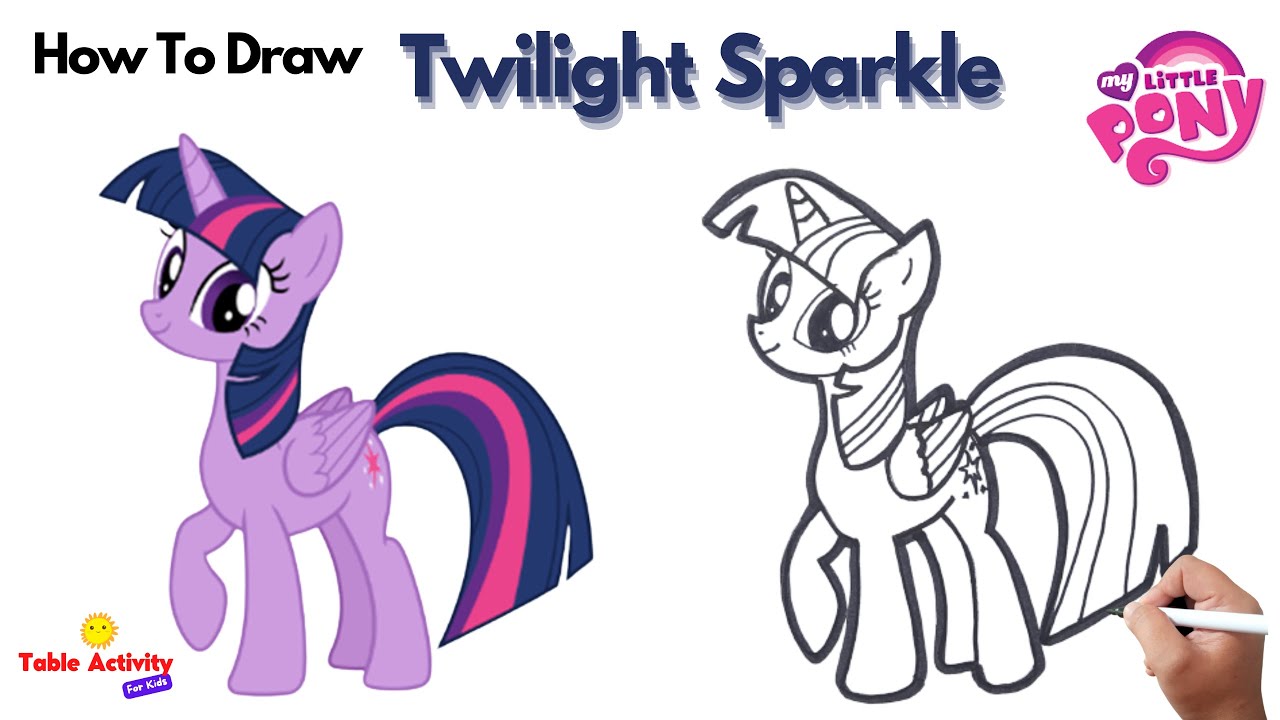 How To Draw My Little Pony : Twilight Sparkle - YouTube