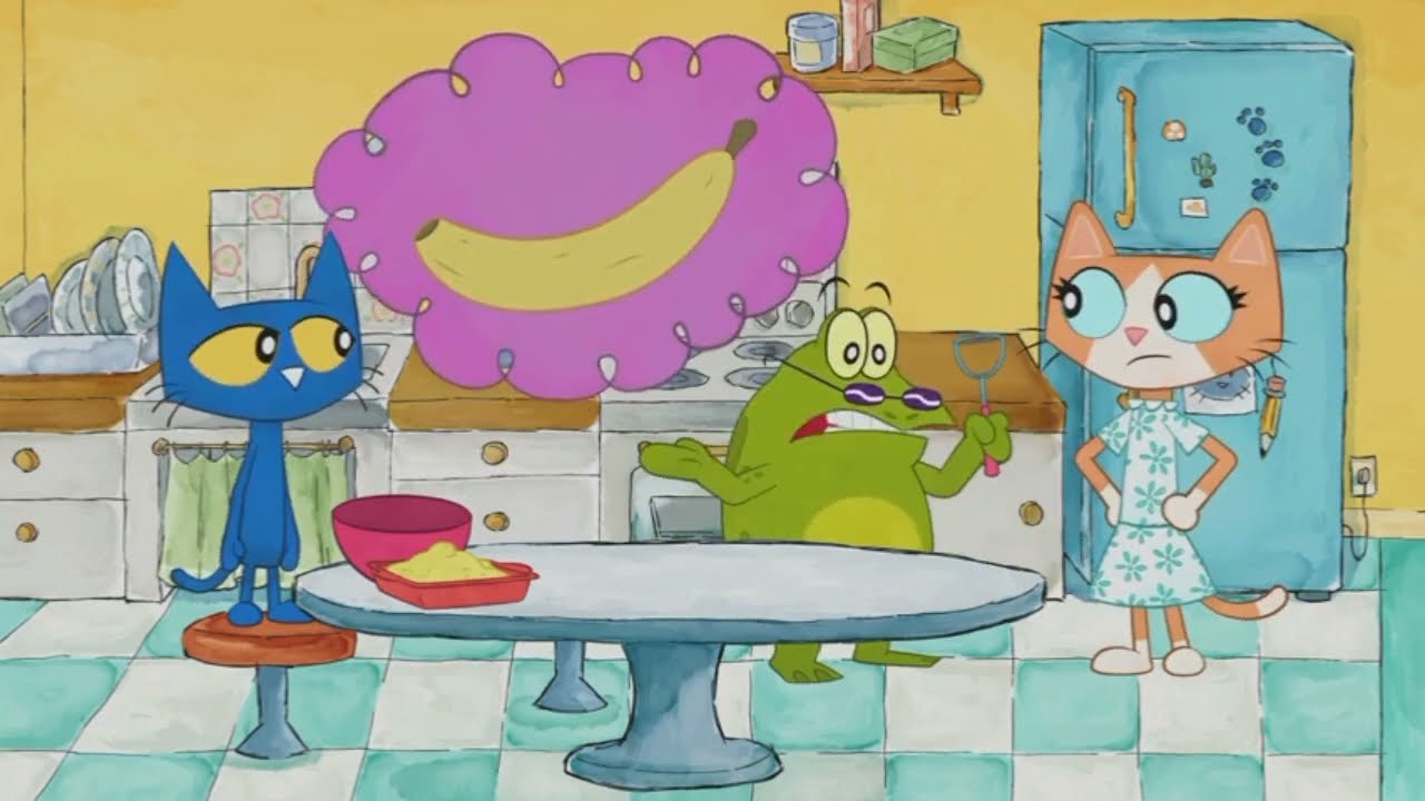 The Reason Why Grumpy Hates Bananas | Pete The Cat Scene - YouTube