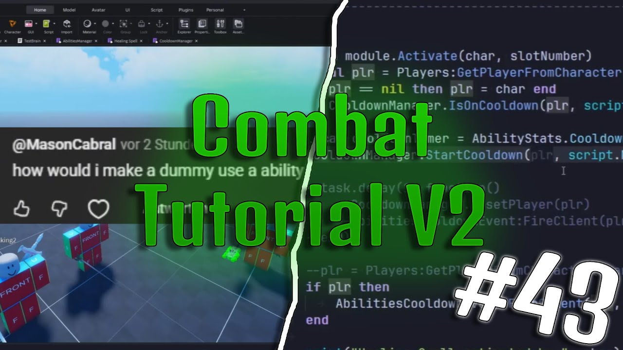 Combat Tutorial V2 #43 - Abilities 7.5 | Roblox Studio [TUTORIAL] - YouTube