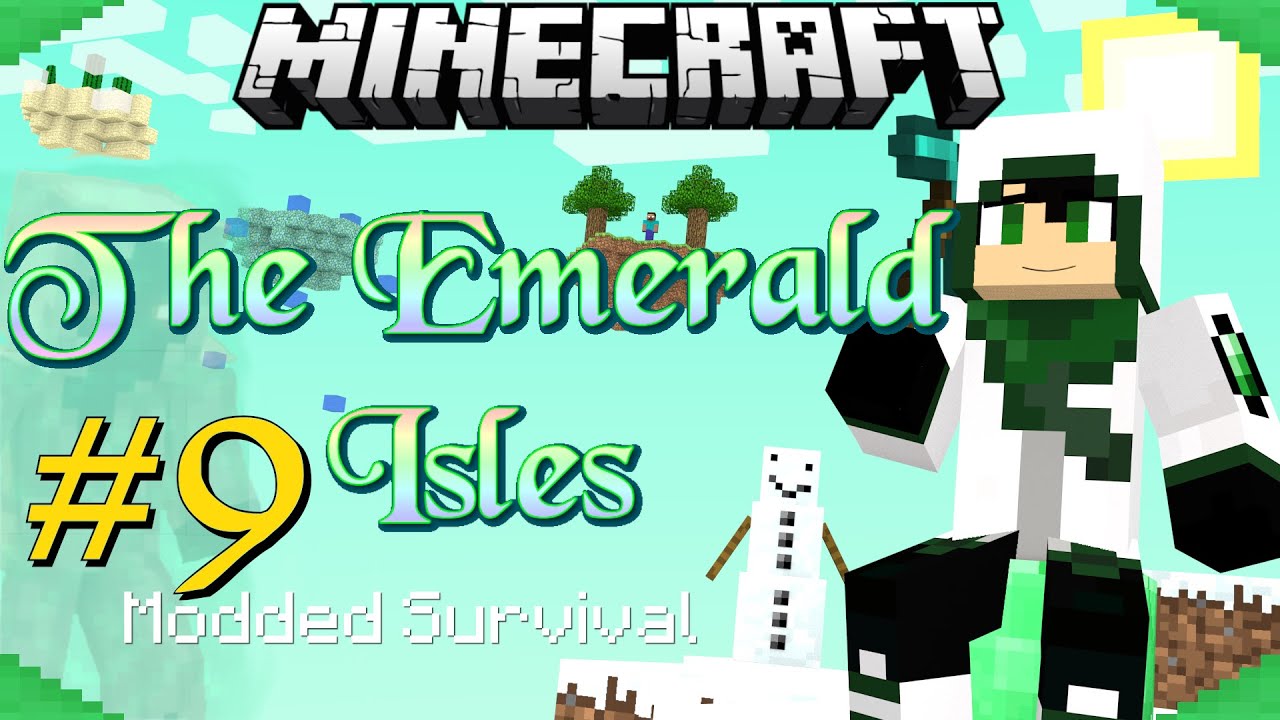 #9: THE EMERALD PICKAXE! - Emerald Isles Modded Minecraft Survival ...