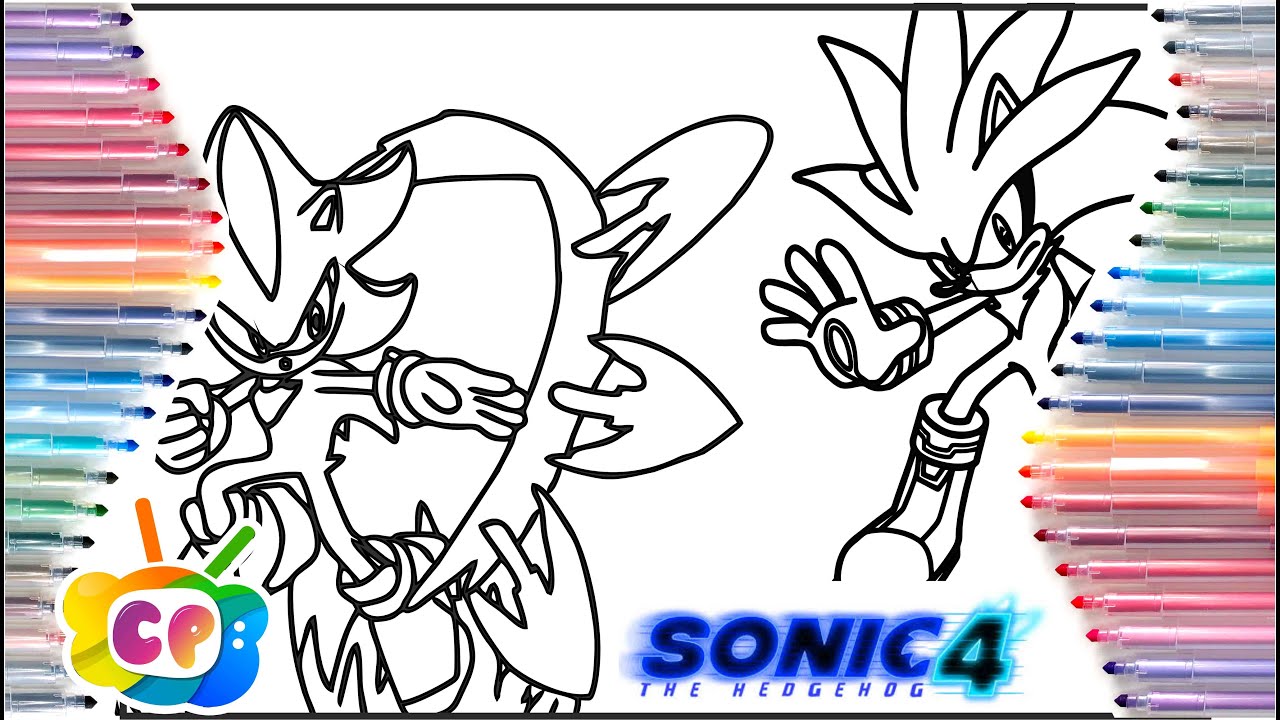 Sonic 4 trailer coloring pages / Shadow vs Silver Sonic 4 movie / Sonic ...