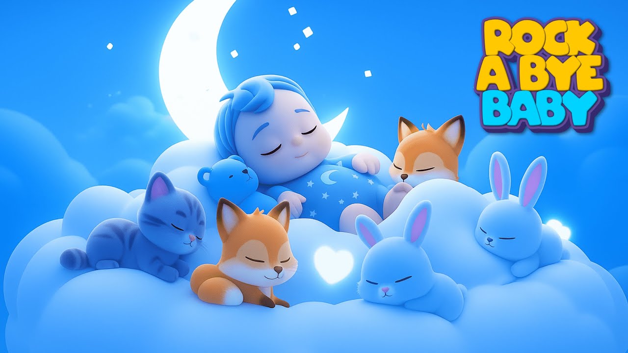 Rock-a-Bye Baby | Soothing Lullaby Song | Cessy Kids - Bedtime Song ...