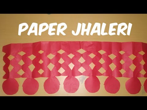 DIY Paper Jhaleri || How to make paper craft || Craft videos || Easy ...