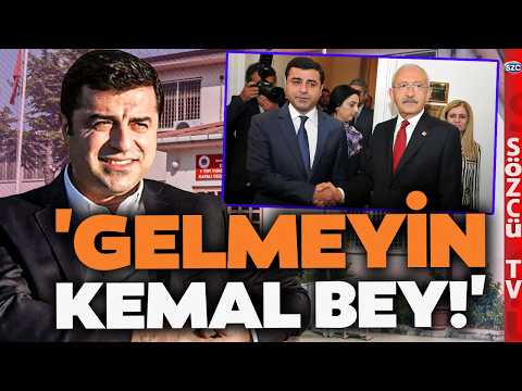 Edirne'de Görüşme Krizi! Selahattin Demirtaş'tan Kılıçdaroğlu'na 'Tokat Gibi' Cevap! DEM'den Veto
