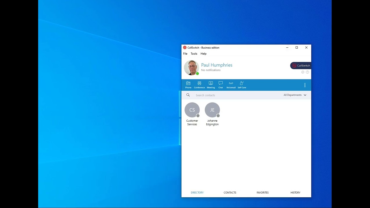 CallSwitch Communicator Softphone Option Selection - YouTube
