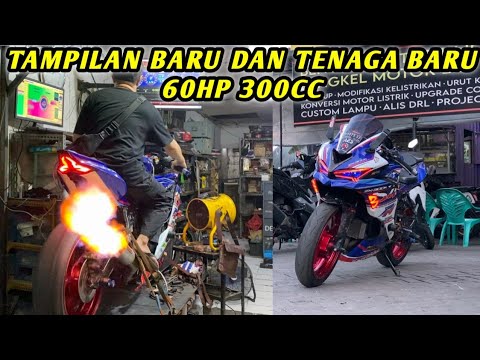 MODIF LAMPU BULLAES DI ZX25R 300CC🔥TENAGA MAKIN KENCANG 60HP++ - YouTube