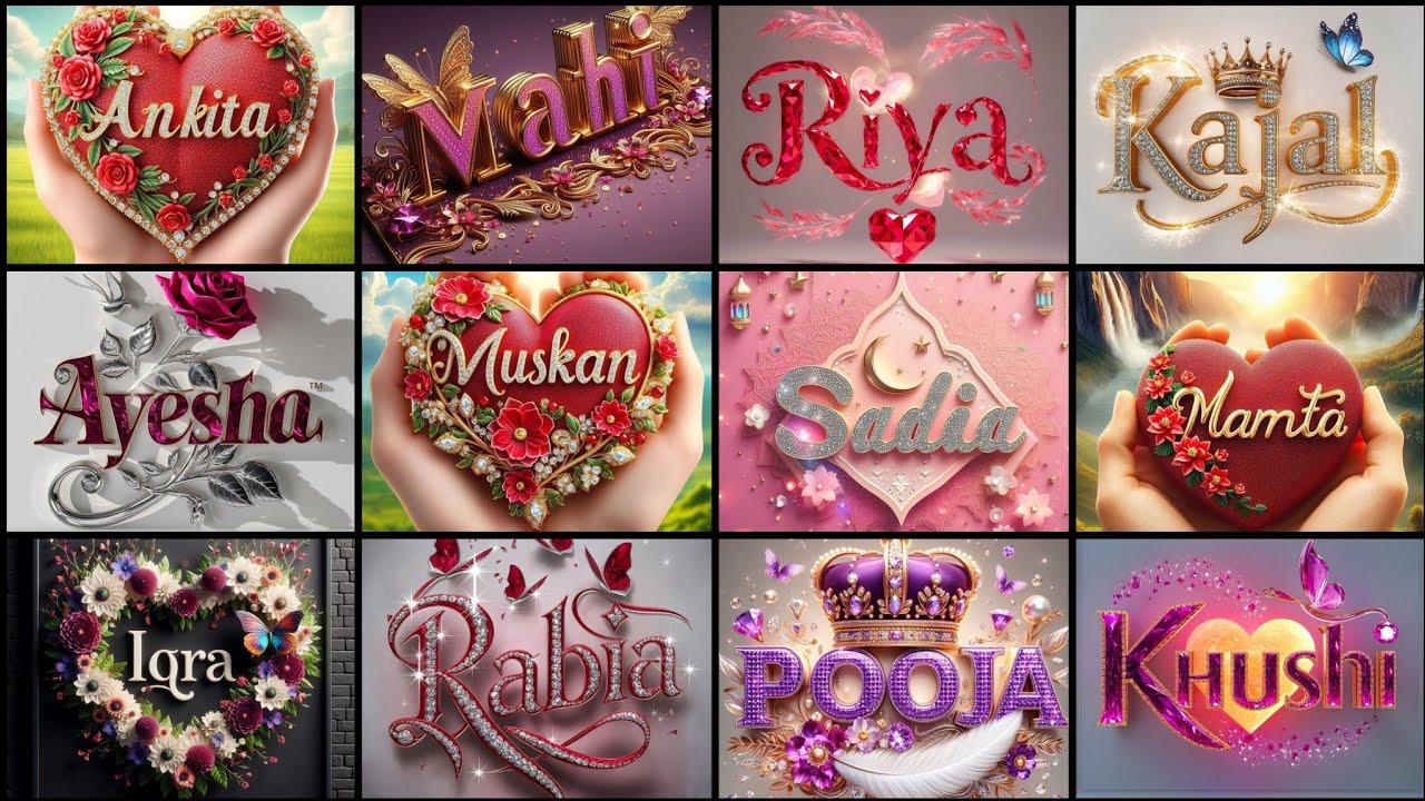 Names Dpz Photo For WhatsApp 2025 | Girls stylish names Dpz | Girl Name ...