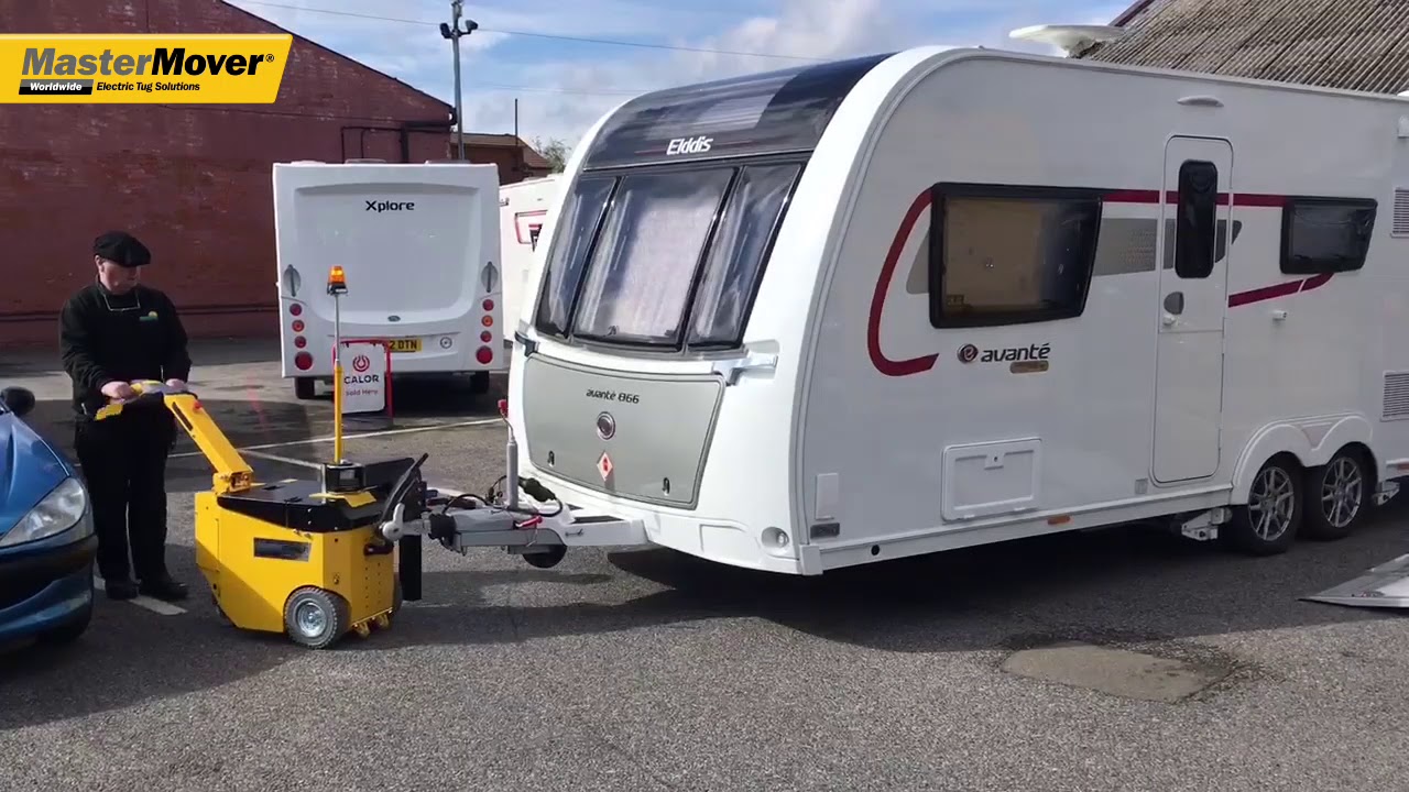 Electric Tug/Tugger Moving A 2 Tonne Caravan (MasterMover HD Video ...