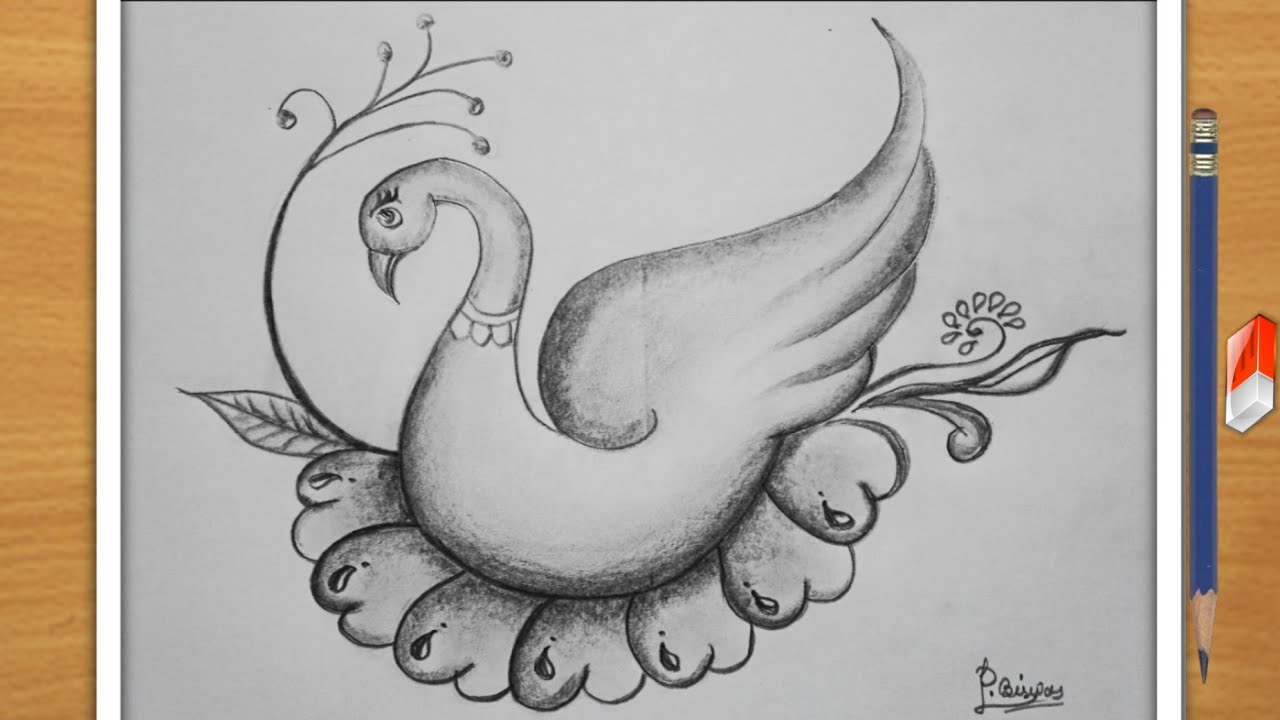 beautiful bird design drawing 😍😍😍 #vairal #youtube #drawing #trending # ...