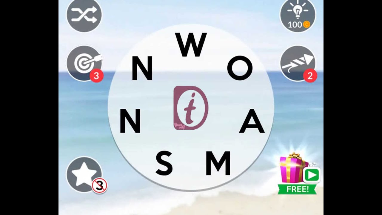 1206 Wordscapes Beach Fresh Level 1206 - YouTube