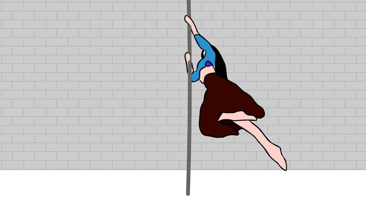 Drawing and Animating A Girl Dancing With Pole | Frame by Frame ...