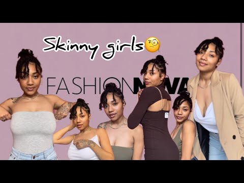Fashion Nova try on Haul💅🏽| Skinny girl with big breast😮😱