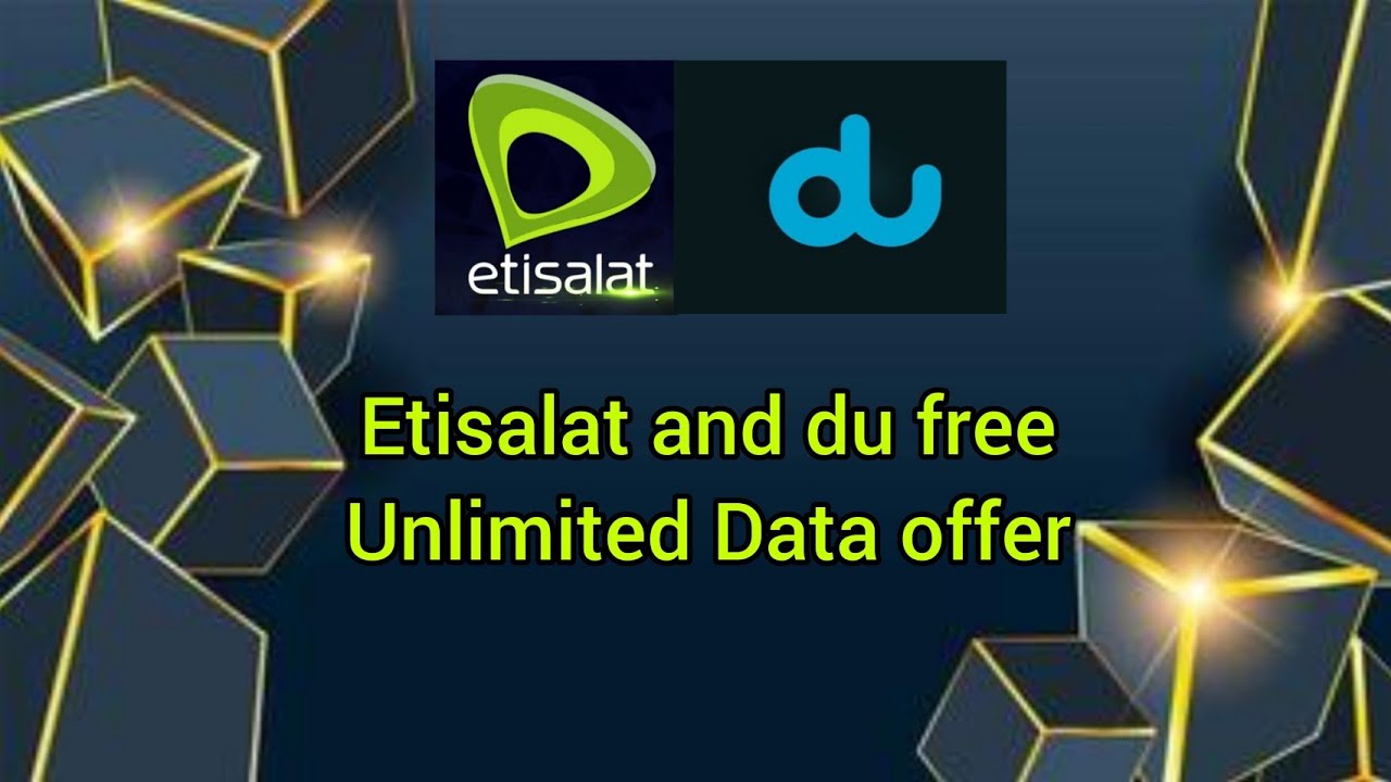 Du Etisalat unlimited data packages offer | Du and etisalat ka ...