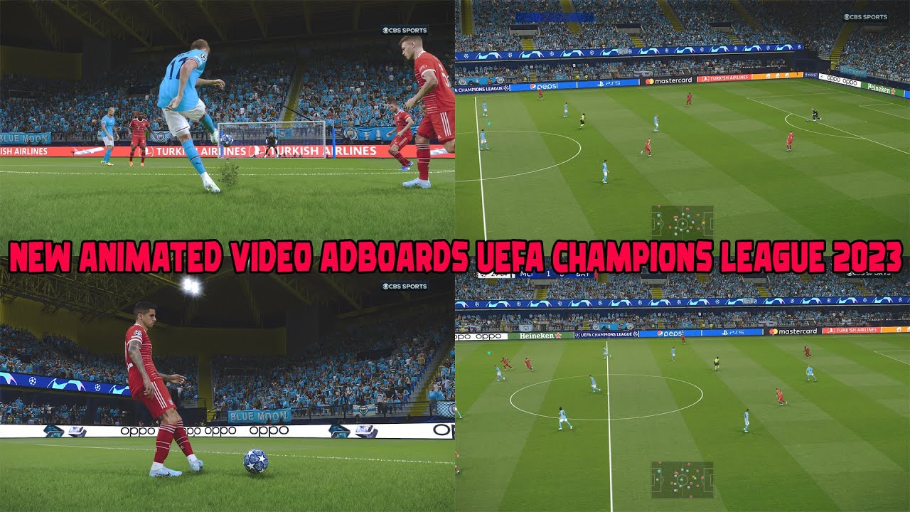 NEW ANIMATED VIDEO ADBOARD UEFA CHAMPIONS LEAGUE 2023 || ALL PATCH ...