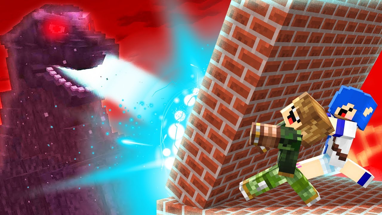 BASE 99% PROTEGIDA CONTRA O GODZILLA | MINECRAFT GODZILLA - YouTube