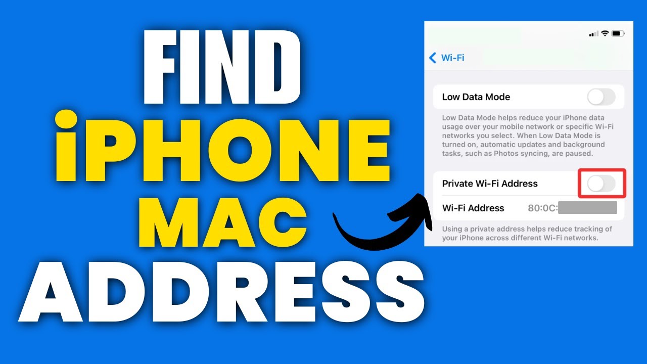 How to Find MAC Address On iPhone - YouTube