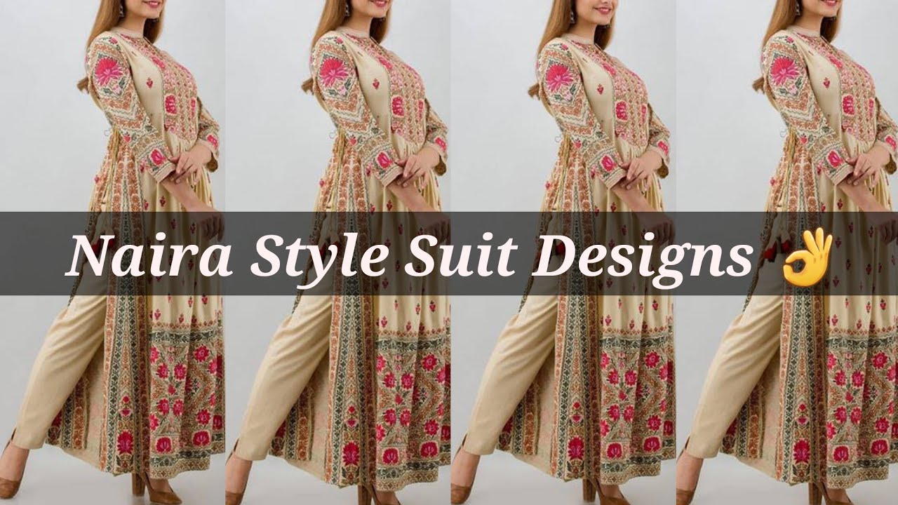 Naira Style suit/kurti/dress || Naira cut suit design party wear ...