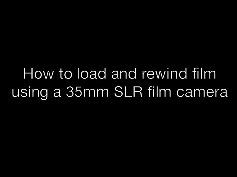 How to Load and Rewind Film Using a 35mm Film Camera - YouTube